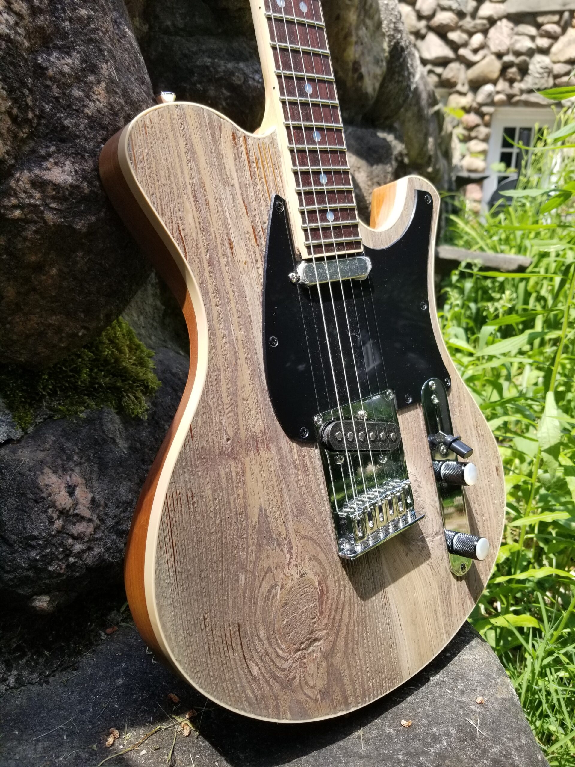 Reclaimed Wood Coopcaster – Everest Custom Guitars